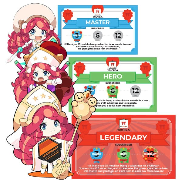 Master + Hero + Legendary Ranking Badges & Certificates – The Otaku Box